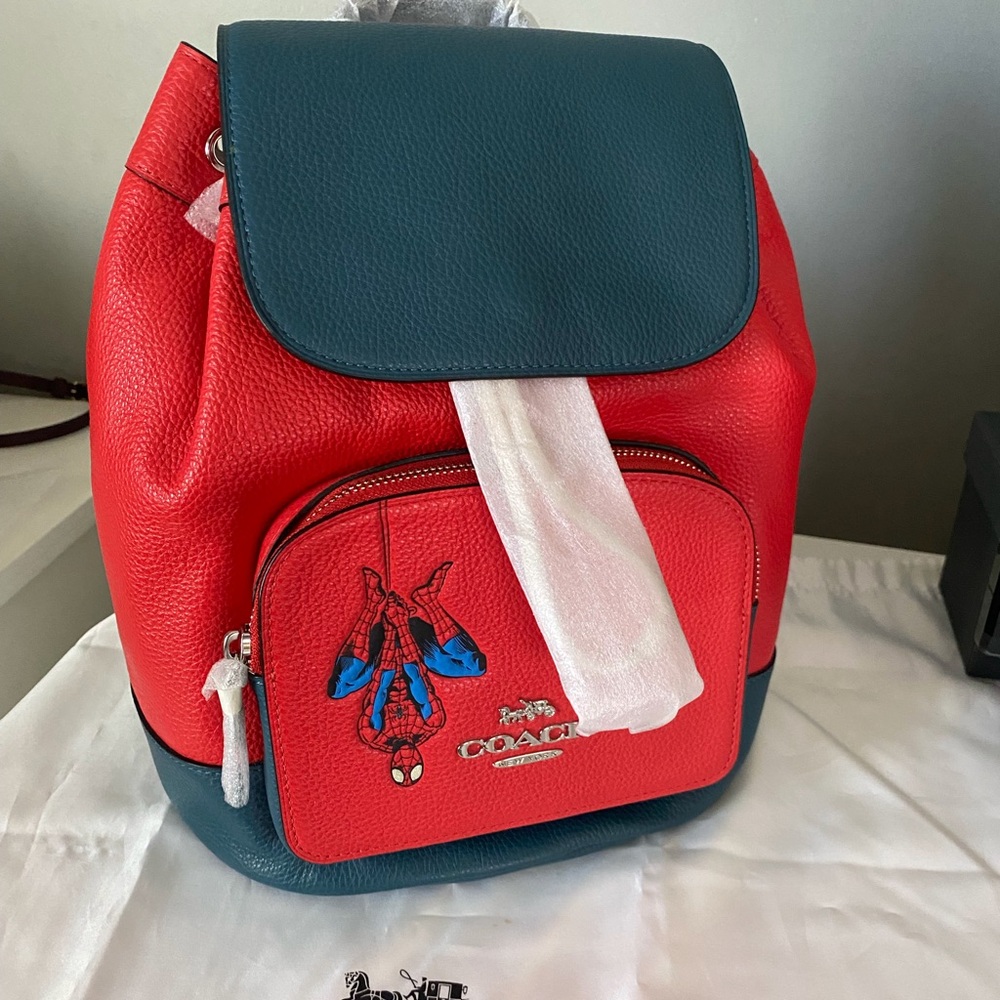 Coach Marvel Jes Backpack With Spider Man NWT - Gem